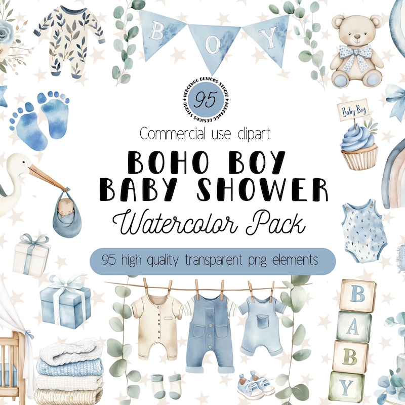 Baby Clip Art Elements - Etsy