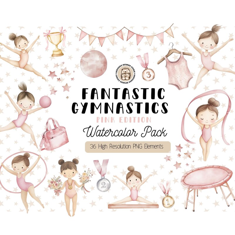 Gymnast Clip Art - Etsy