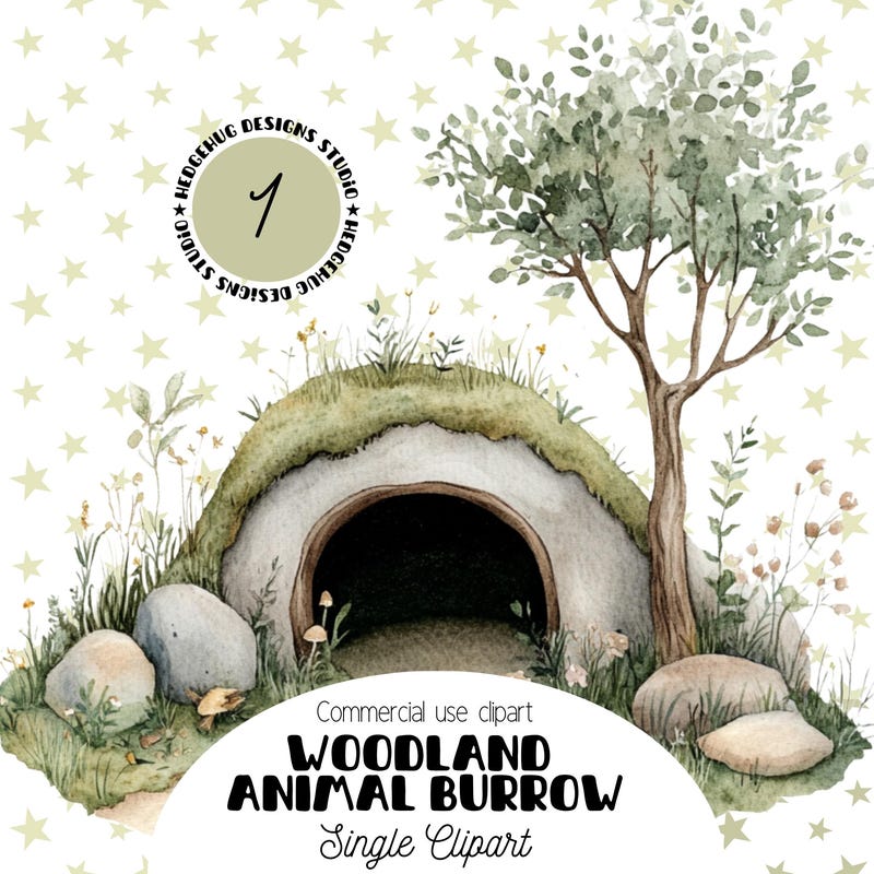 Burrows Clipart - Etsy UK
