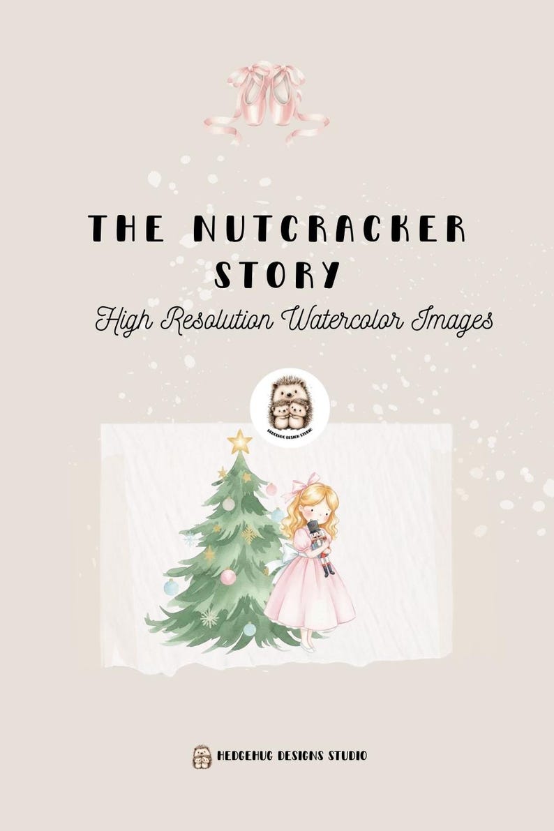 Nutcracker Story Clipart Set – Watercolor Christmas Ballet PNG Pack ...
