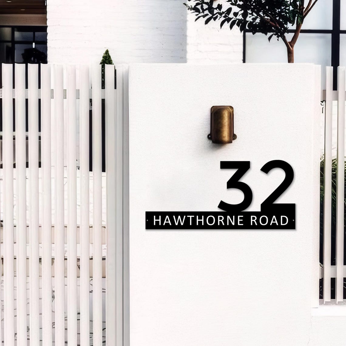 Metal Address Sign,room Number,custom Metal Sign,modern House Numbers ...