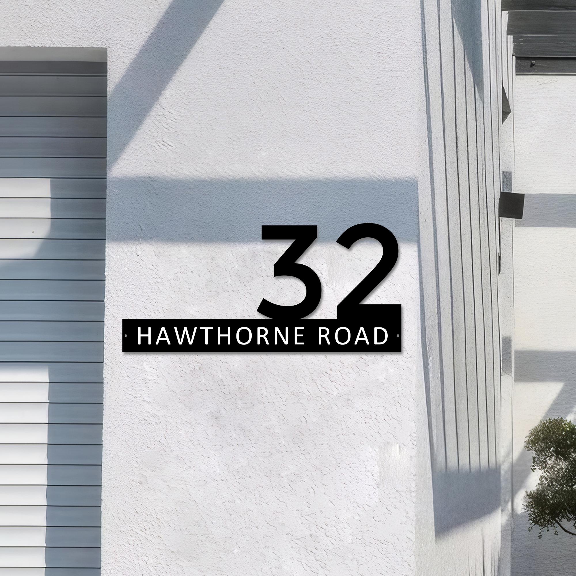 Metal Address Sign,room Number,custom Metal Sign,modern House Numbers ...