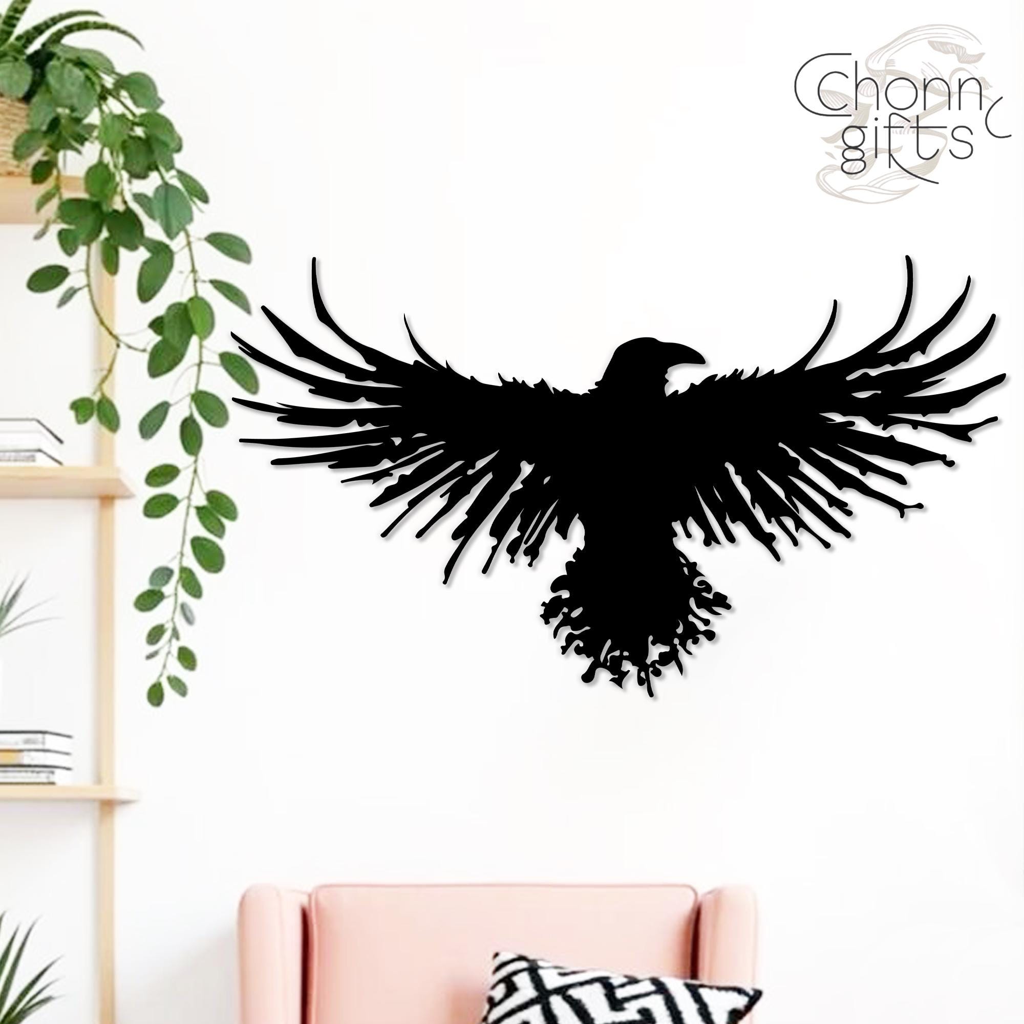 Custom Raven Metal Sign, Odin's Ravens Norse Mythology Art, Viking ...