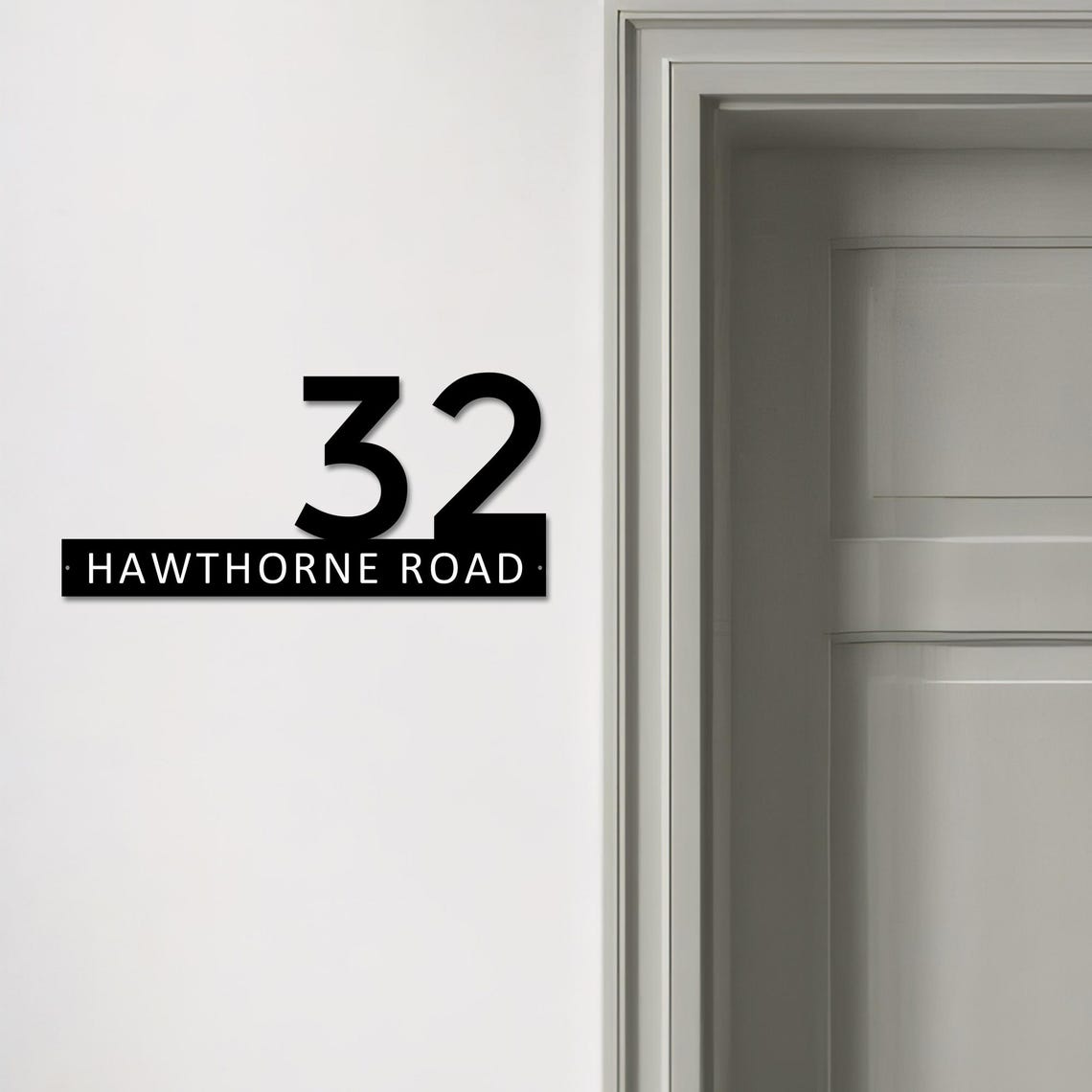 Metal Address Sign,room Number,custom Metal Sign,modern House Numbers ...