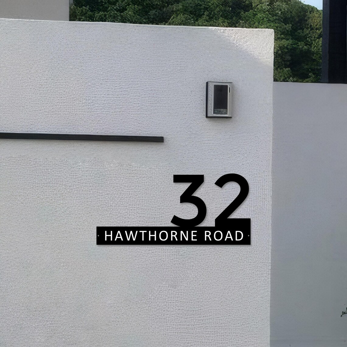 Metal Address Sign,room Number,custom Metal Sign,modern House Numbers ...