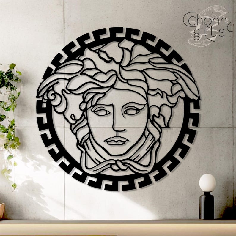 Custom Medusa Metal Sign, Greek Mythology Icon Decor, Intricate Medusa ...