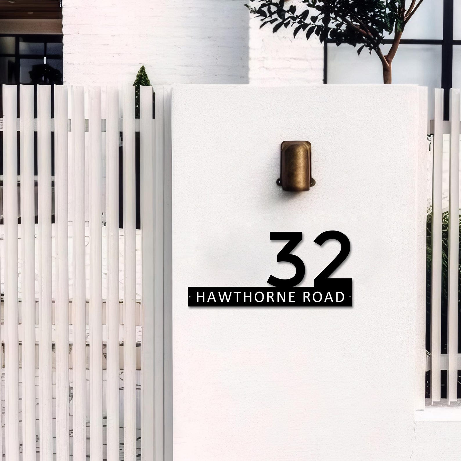 Metal Address Sign,room Number,custom Metal Sign,modern House Numbers ...