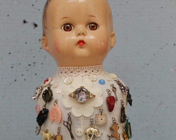 Assemblage Found Object Shrine Mixed Media Art "memory Doll" - Etsy
