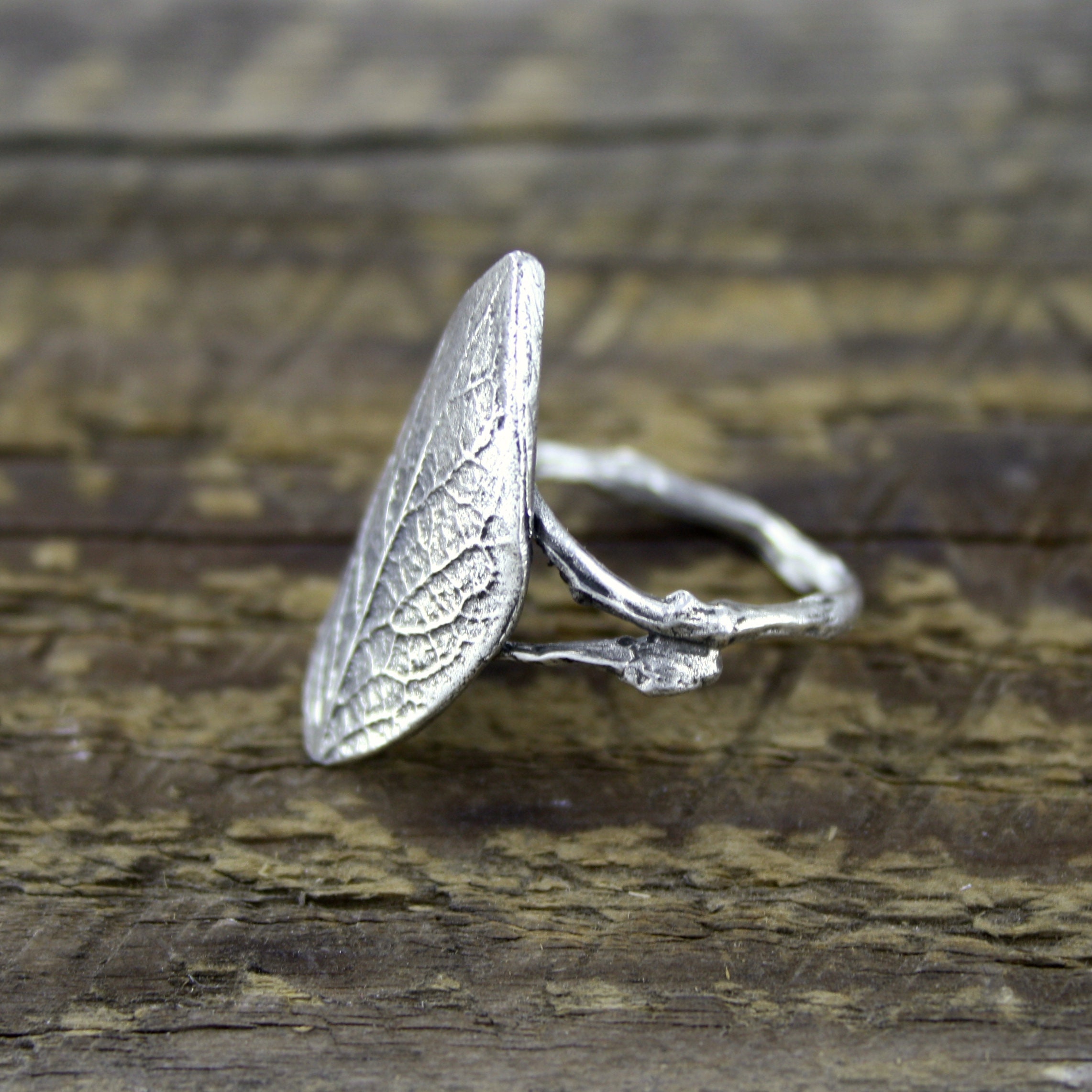 Leaf Ring Tree Ring Organic Ring Rustic Ring Branch Ring | Etsy