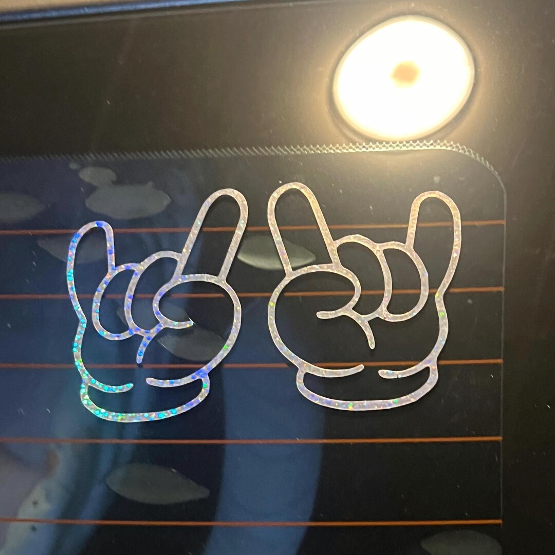 Mickey H-town Hand Sign Decal - Etsy