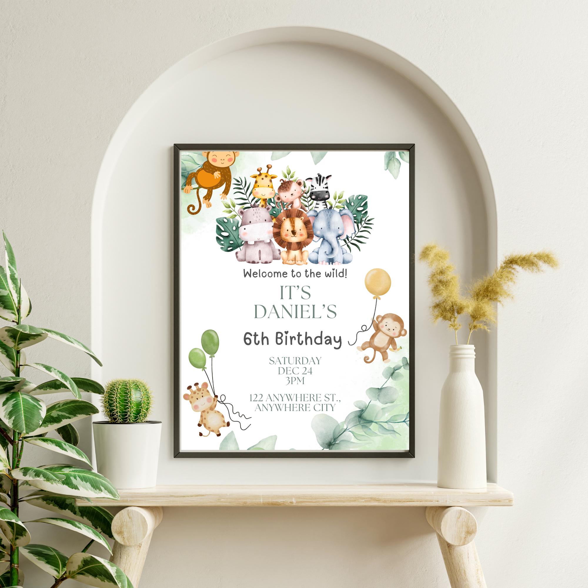 Custom Birthday Party Invitation, Personalized Birthday Invite, Digital ...