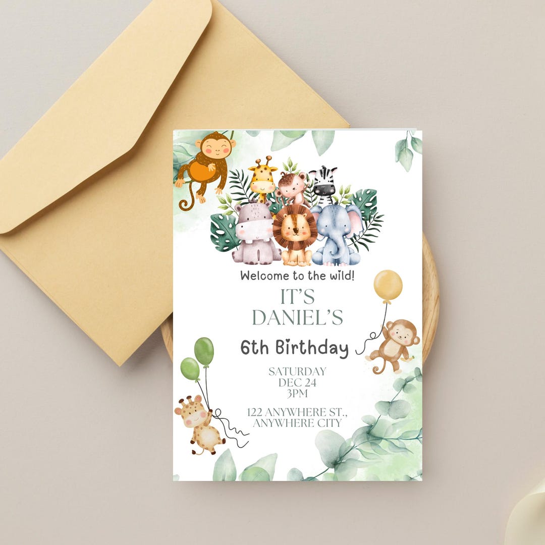 Custom Birthday Party Invitation, Personalized Birthday Invite, Digital ...