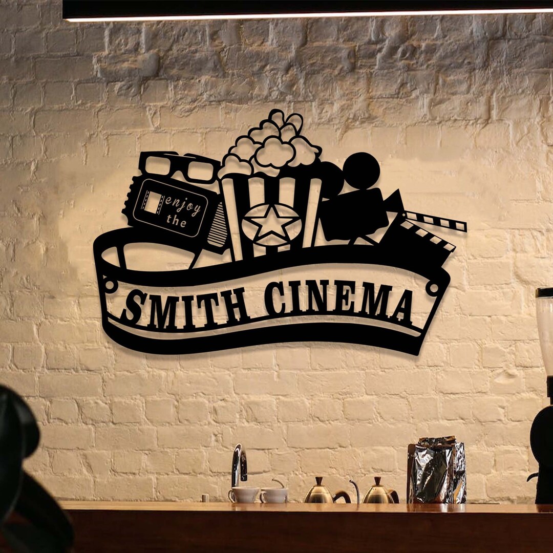 Custom Home Cinema Sign,home Theatre Sign,theater Room Decor ...