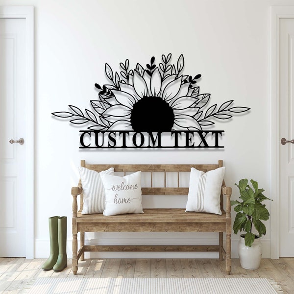 Metal Sunflower Yard Art - Etsy