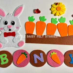 Bunny Flannel Felt Board Story, Bunny Bingo & Five Little Carrots ...