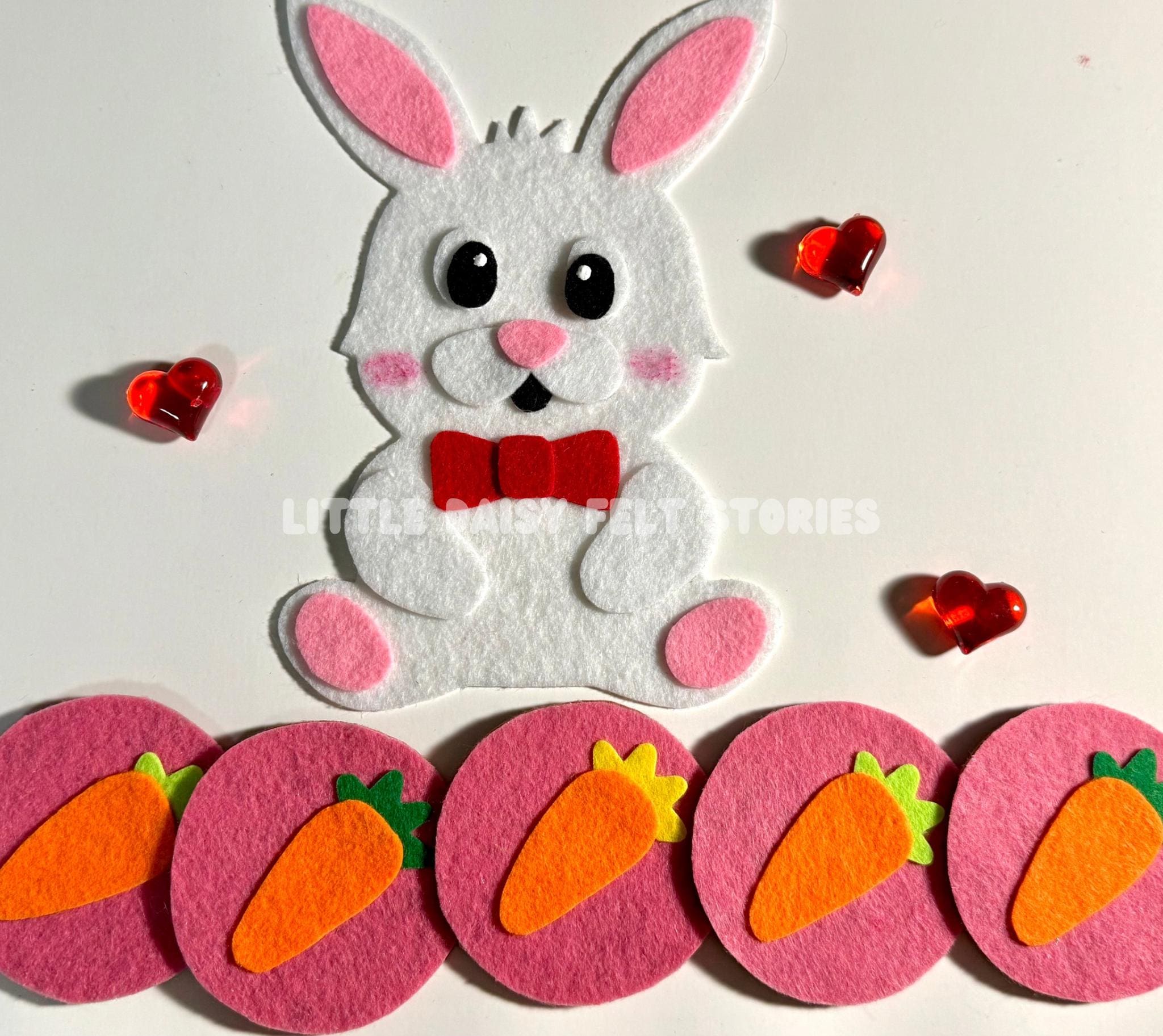 Bunny Flannel Felt Board Story, Bunny Bingo & Five Little Carrots ...