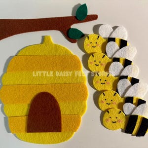 Where is the Beehive? & Five Little Bumblebees Handmade Felt Story ...