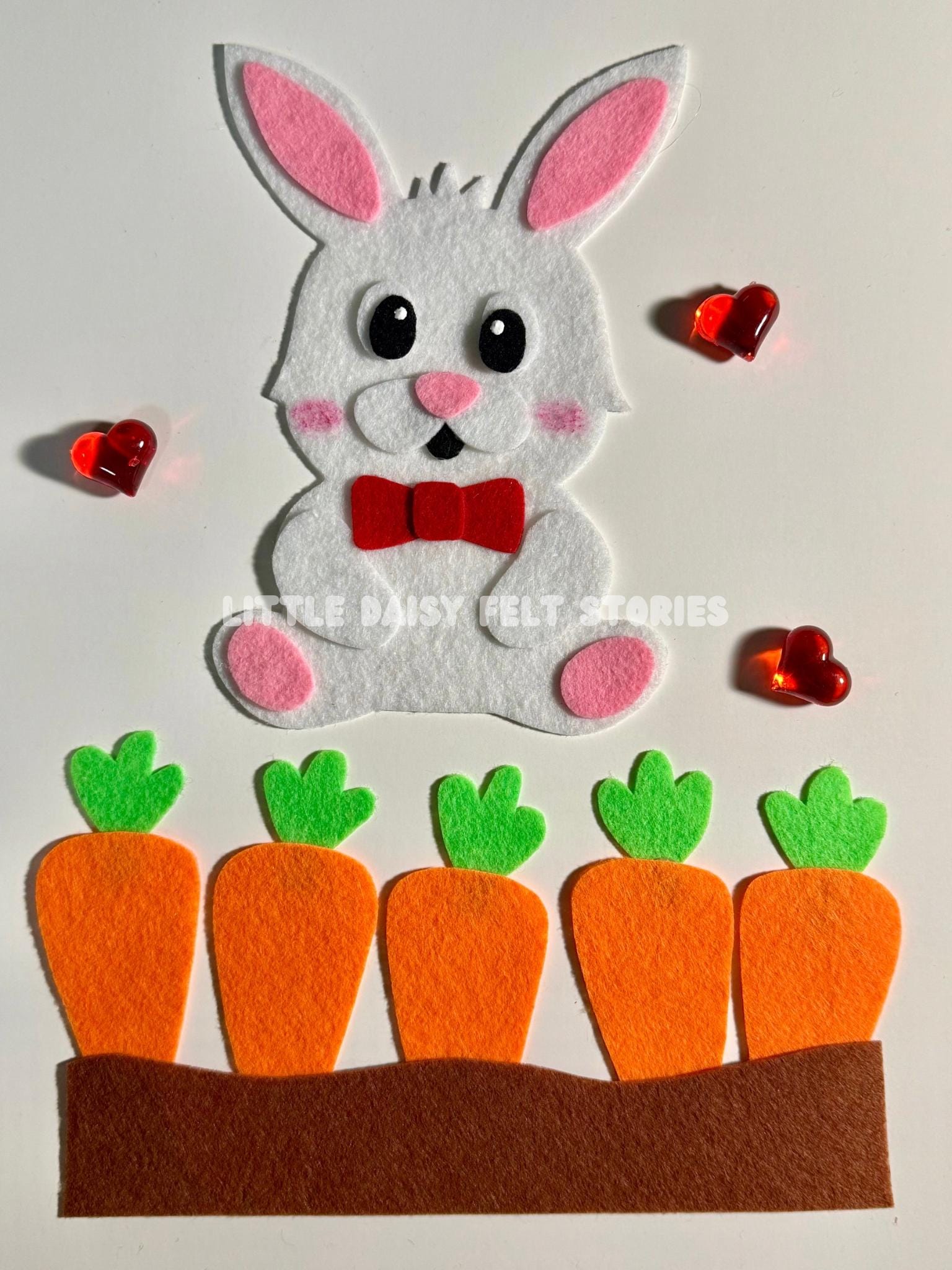 Bunny Flannel Felt Board Story, Bunny Bingo & Five Little Carrots ...