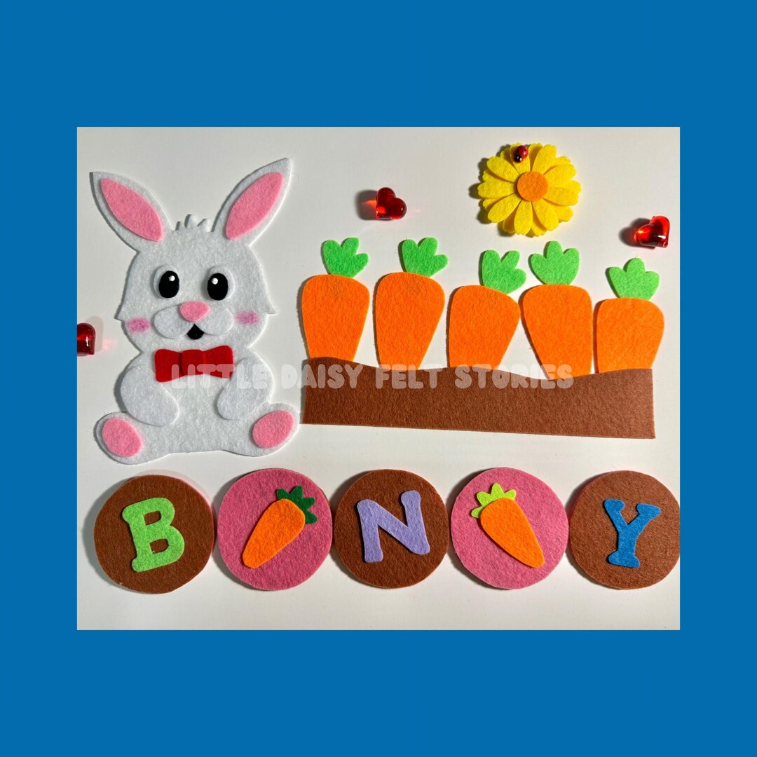 Bunny Bingo & Five Little Carrots, Easter Bunny Flannel Board, Circle ...