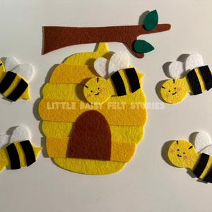 Where is the Beehive? & Five Little Bumblebees Handmade Felt Story ...