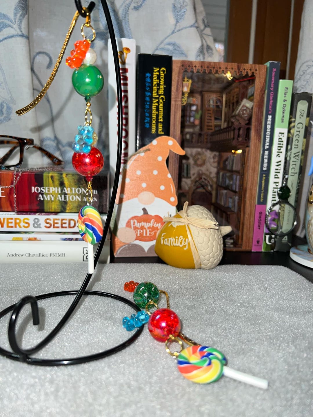 Bubble Bead Bookmarks - Red/green Lollipop - Etsy