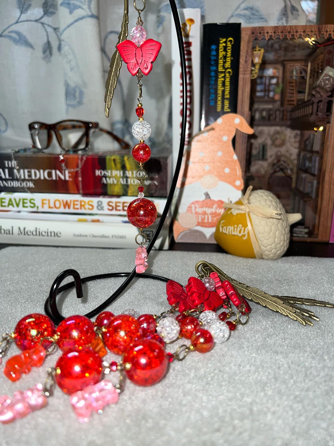 Bubble Bead Bookmarks - Red Butterfly - Etsy
