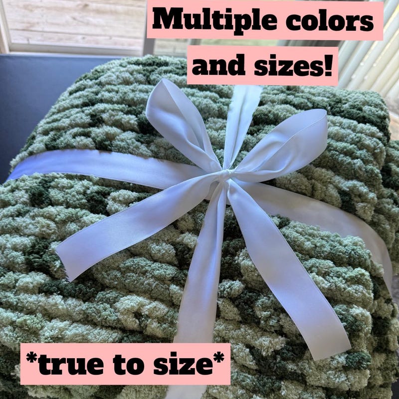 Chunky Knitted Xl Blanket - Etsy