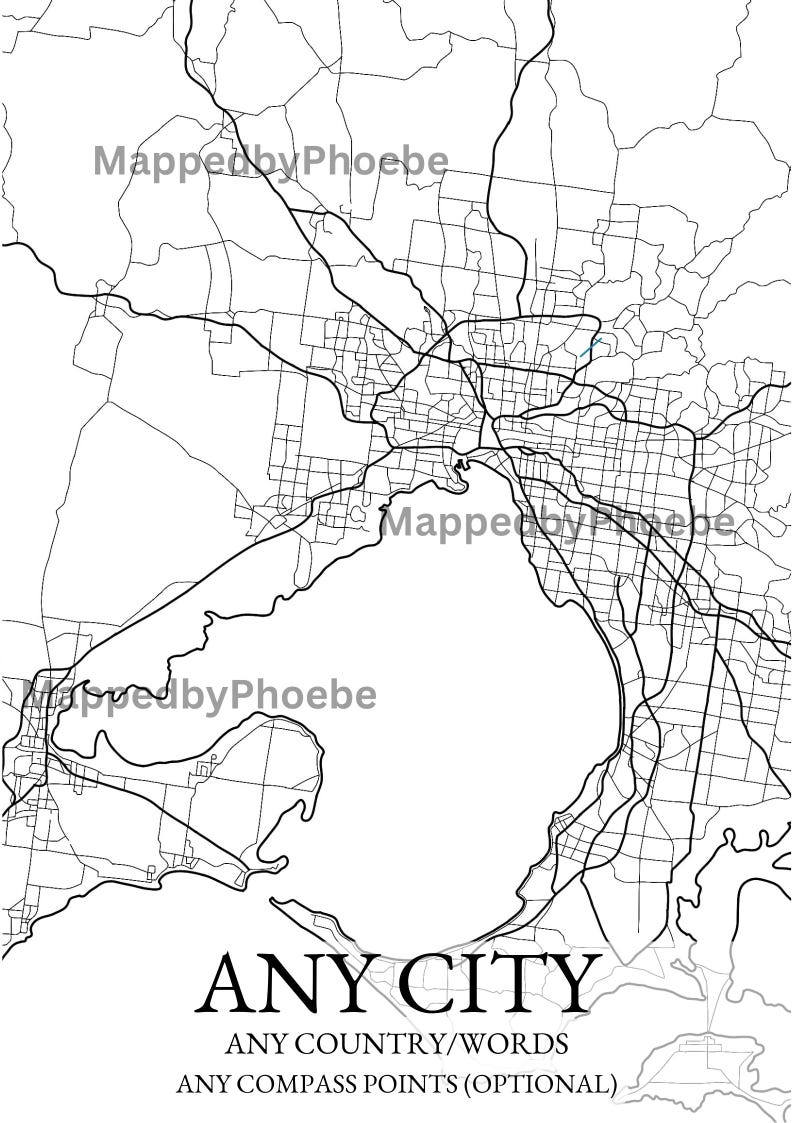 Digital Print Maps - Etsy