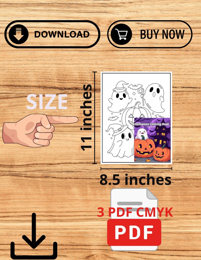 Cozy Spooky Halloween Coloring Book | Cute Ghost Coloring Pages for ...