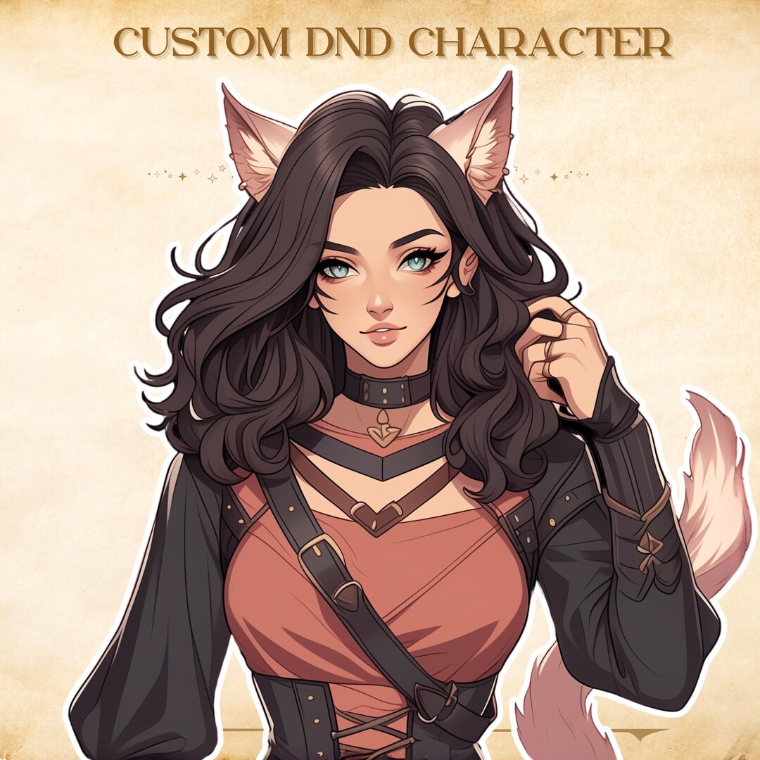 Custom Dnd Portrait Anime-styled Dnd Characters Fantasy Tabletop Gaming ...