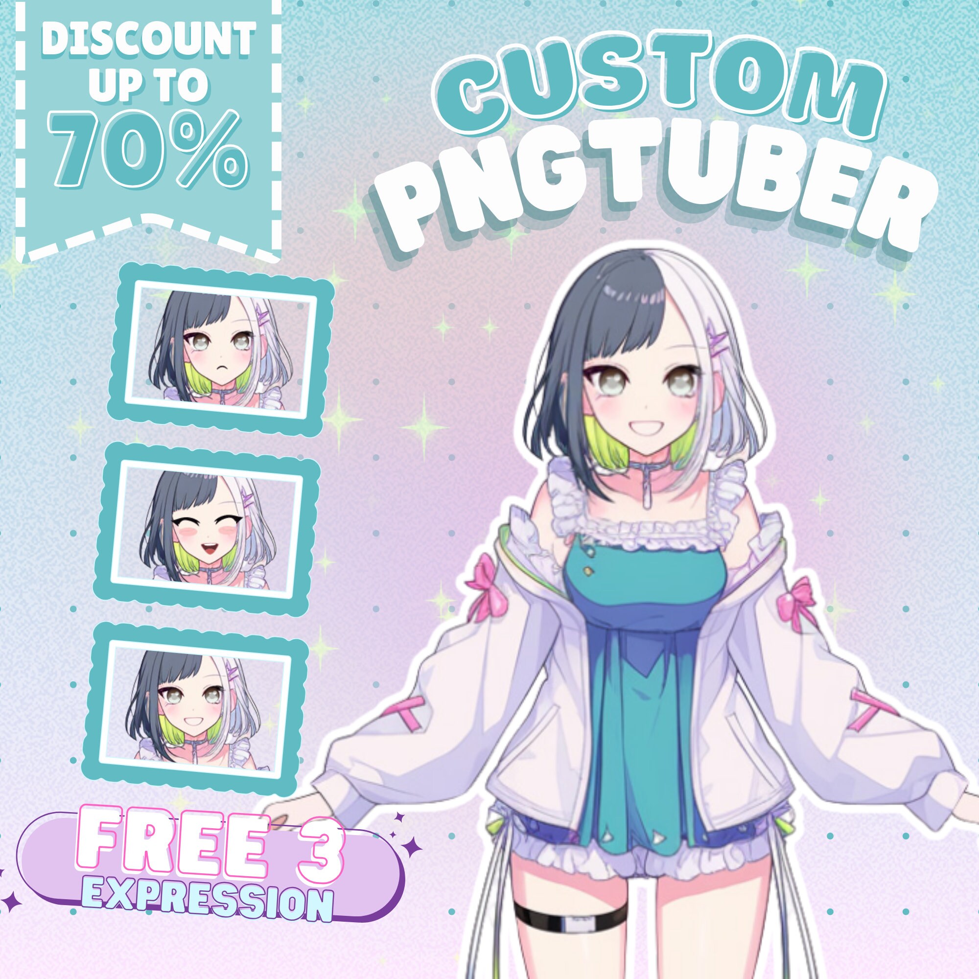 Custom Pngtuber Pngtuber Custom Pngtuber Model Pngtuber Character ...