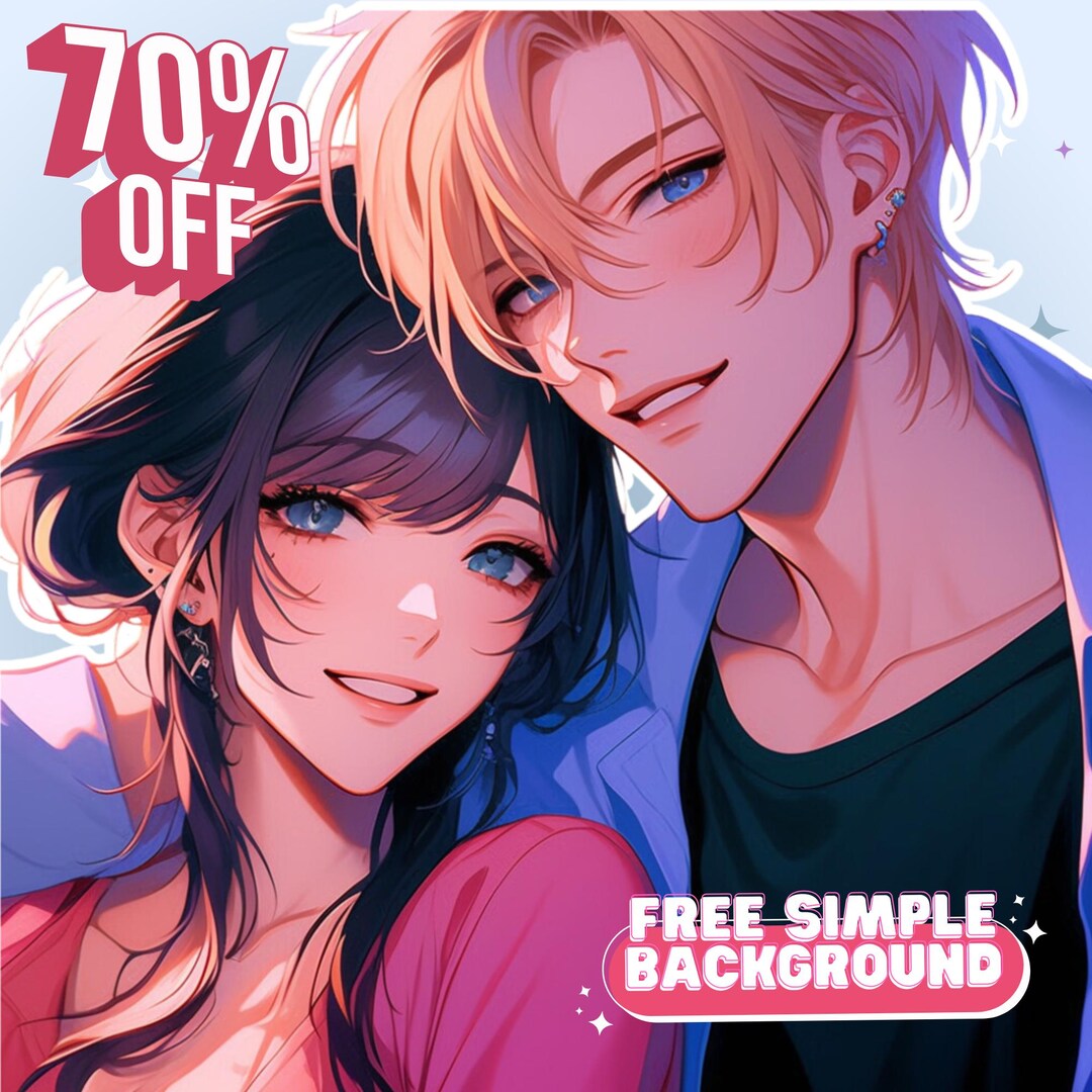 Custom Anime Portrait Family Portrait Cute Cartoon Anime Portrait ...