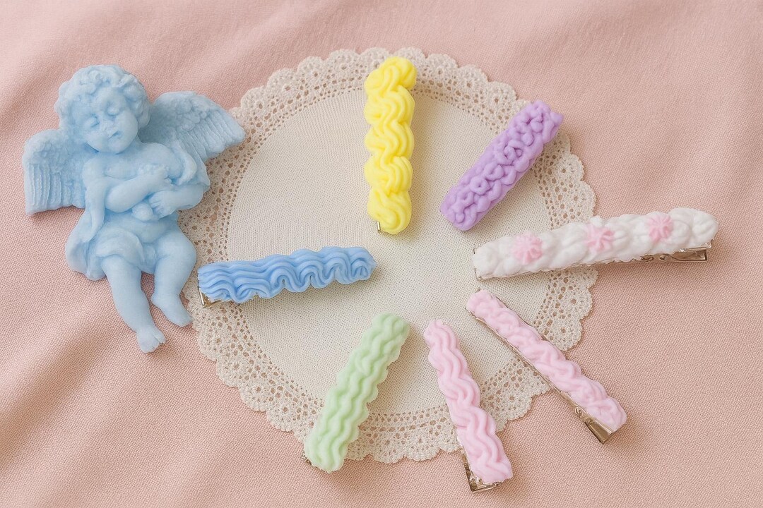 Customizable Kawaii Hair Clips | Icing Hair Clip | Hair Accessories ...