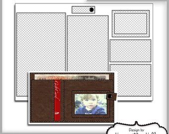 Wallet card template | Etsy