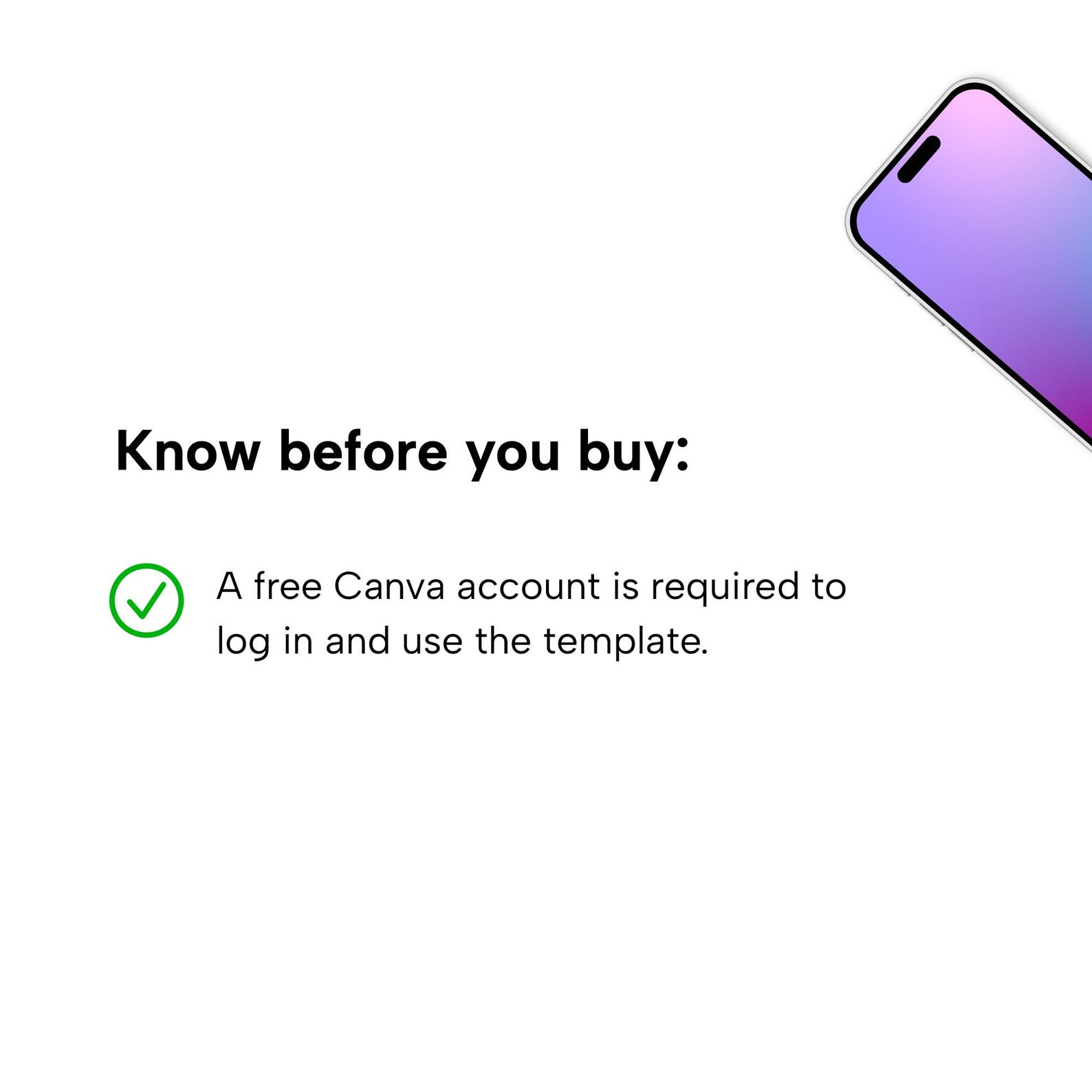 Simple iPhone 16 Mockup (2025) for Canva | Canva Template, Instagram ...