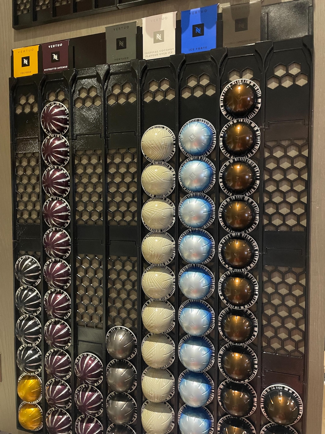 Nespresso Vertuo Pod Holder Modular Wall Mounted Capsule Dispenser 3D ...
