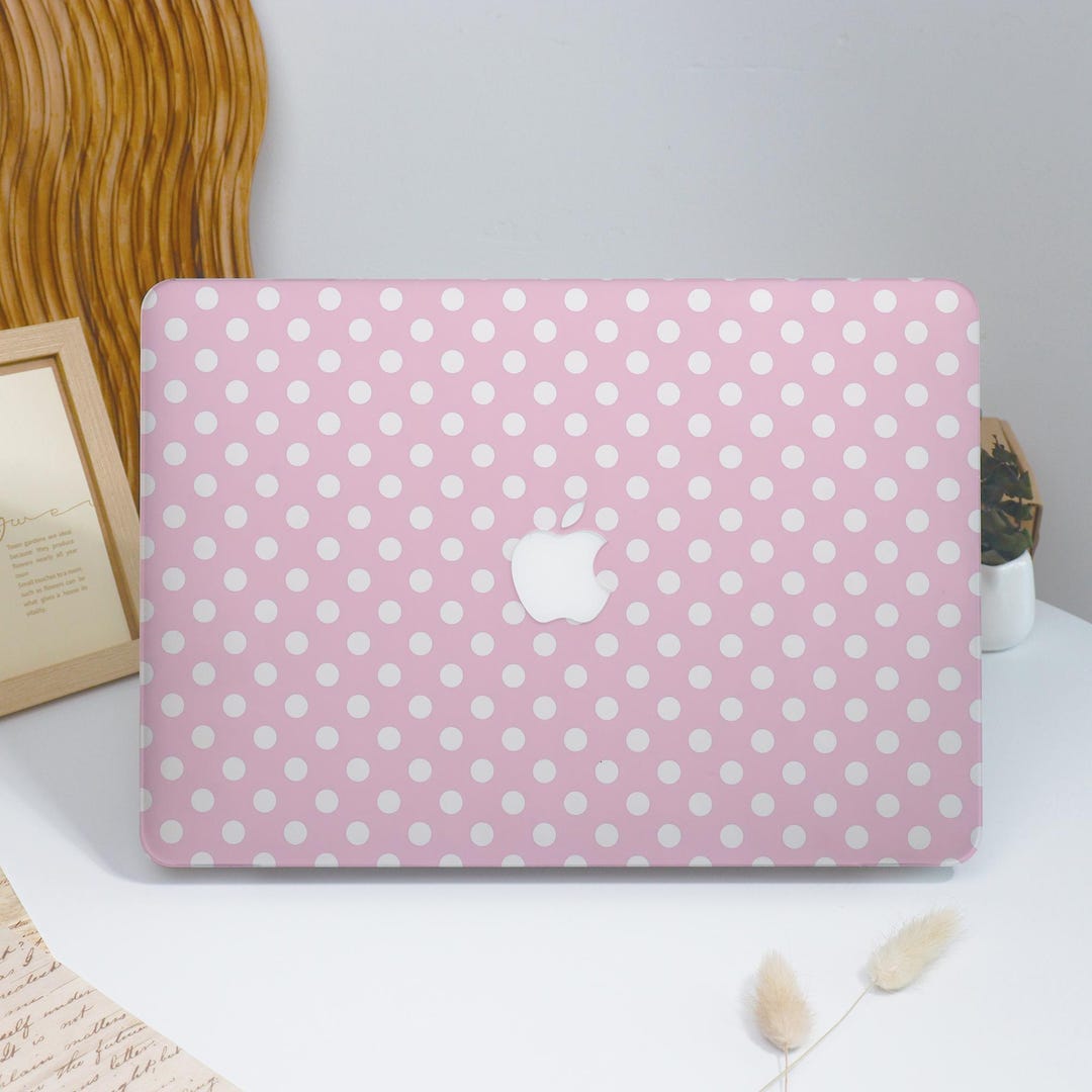 Pink Polka Dots Hard Matte MacBook Case, MacBook Neo A18 2026, Pro 13 ...
