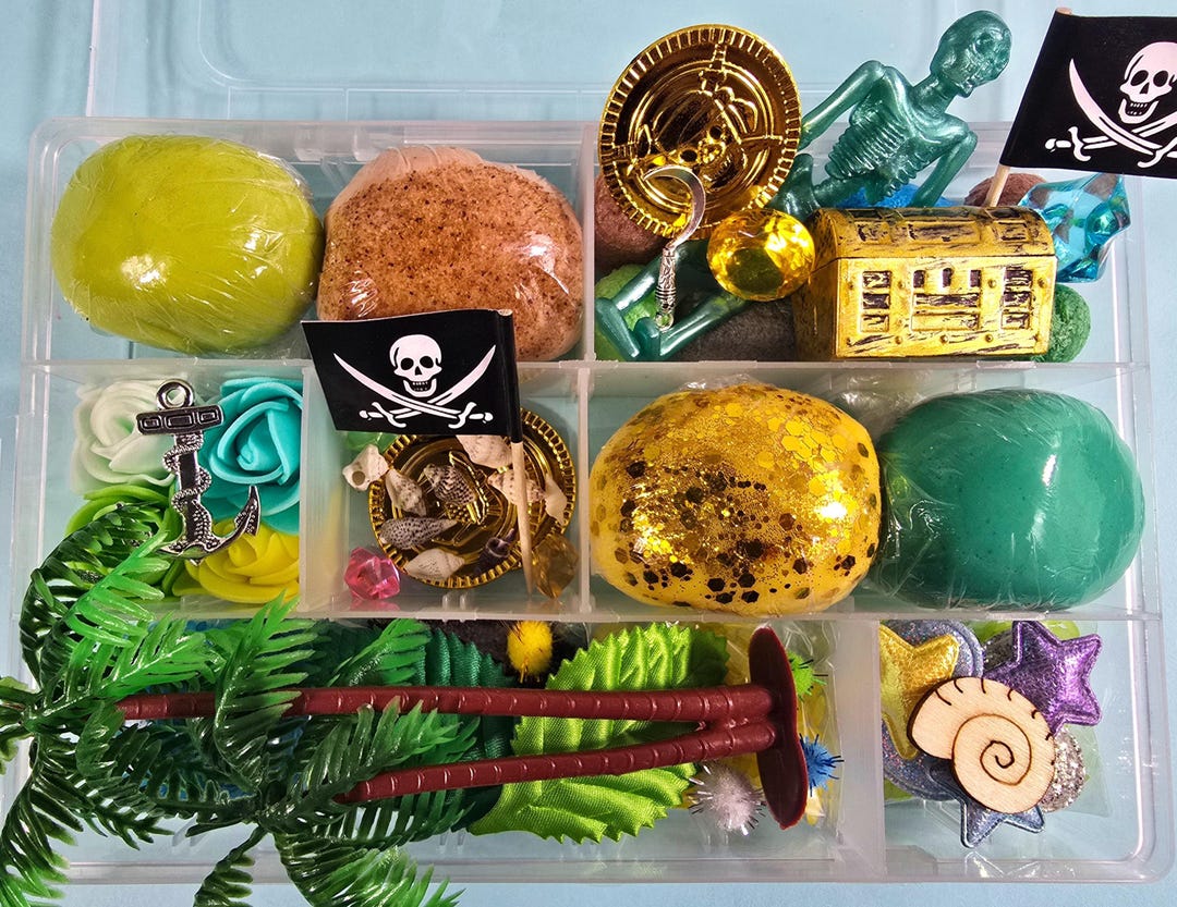 Pirate Play Dough, Pirate Ship Play Kit, Pirate Gift Box - Etsy