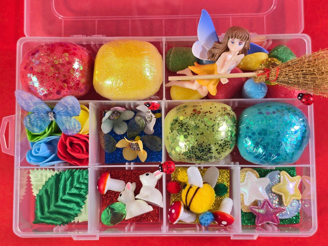 Fairy Garden Play Dough Kit, Sensory Toys for Toddlers, Sensory Fun Kit ...