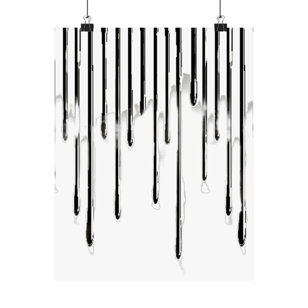 Vertical Ink Dripping Posters, Matte Prints, Home Decor Wall Art ...