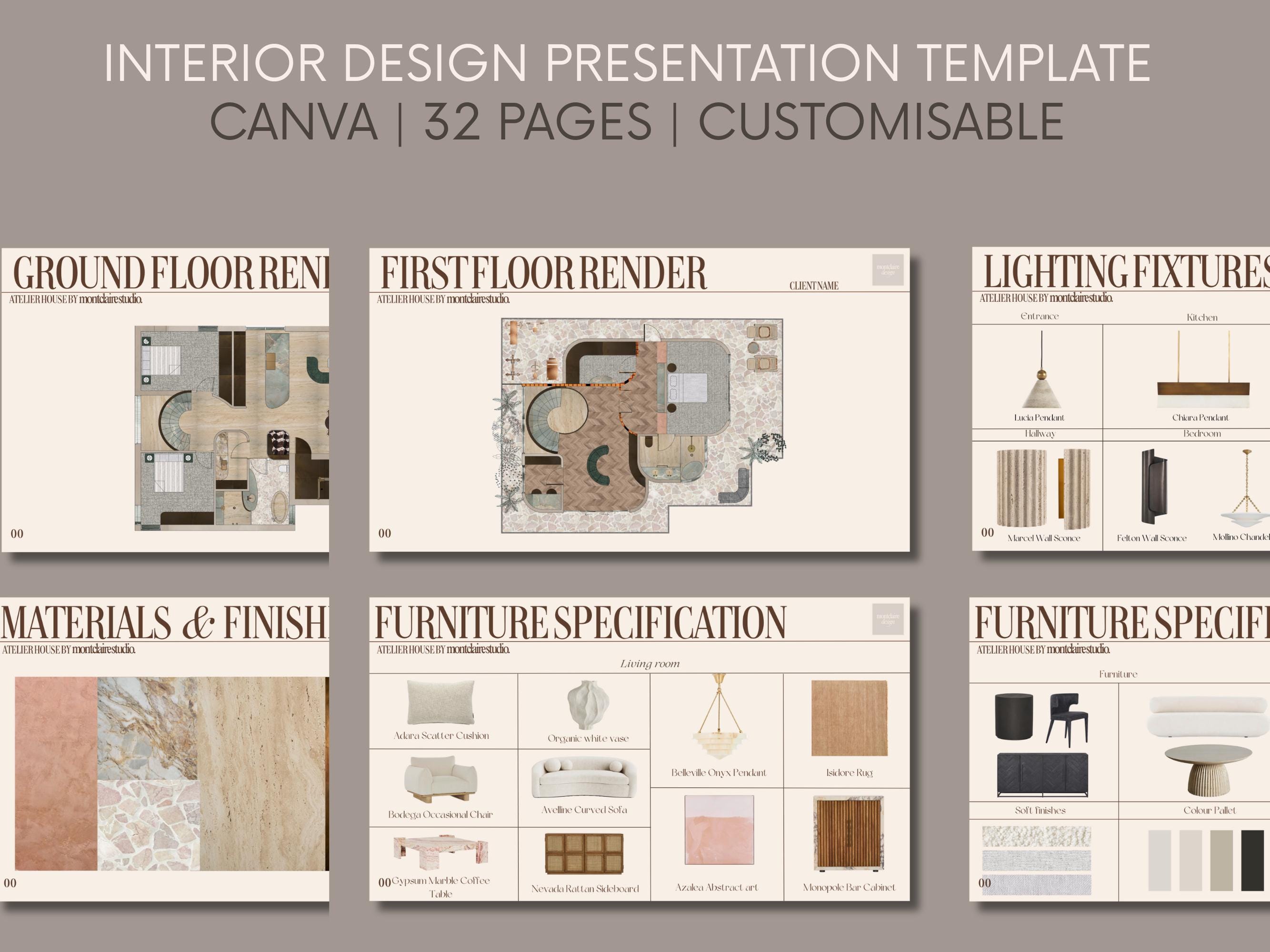 Interior Design Proposal Interior Design Mood Board Template Interior ...