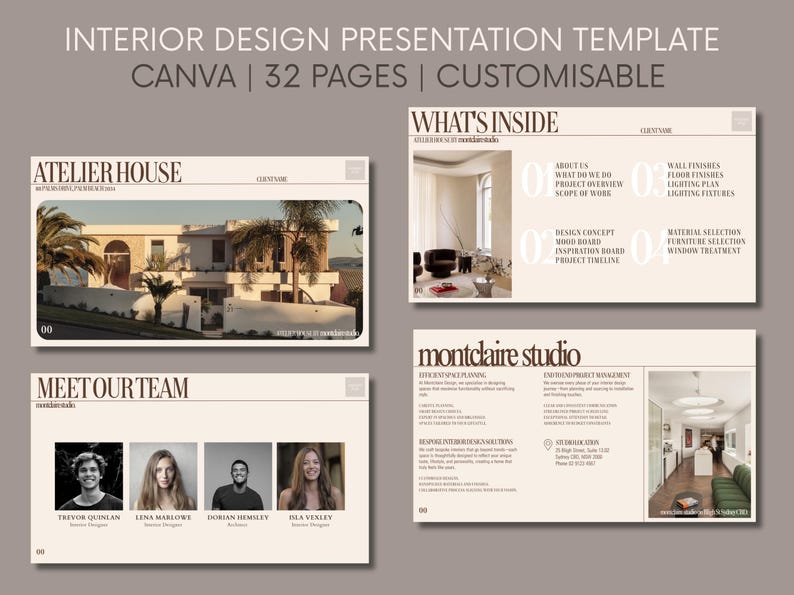 Interior Design Proposal Interior Design Mood Board Template Interior ...