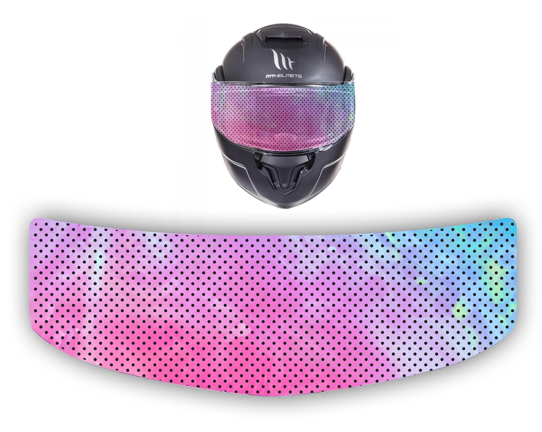 Motorcycle Helmet Perforated Sticker / Decal / Skin / Visor Tint Shield ...