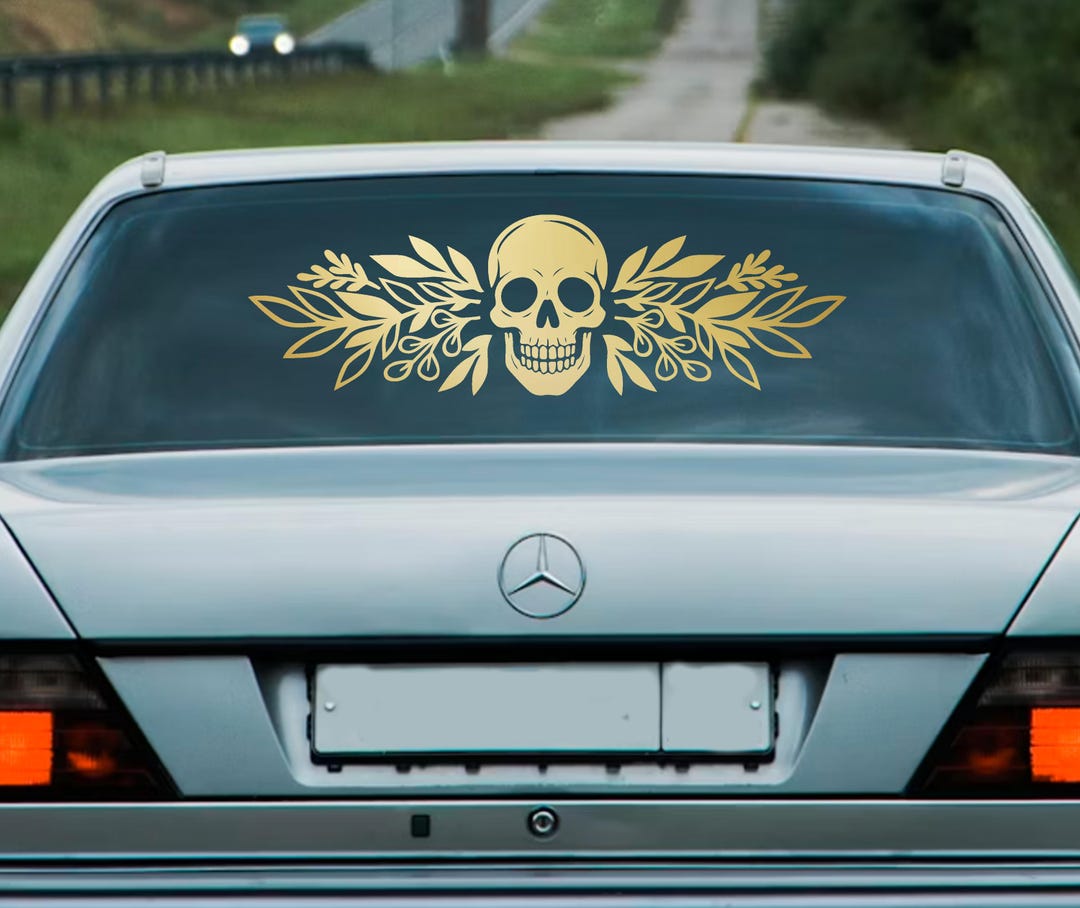 Skull Car Back Window Sticker / Decal / Waterproof Vinyl Decor ...