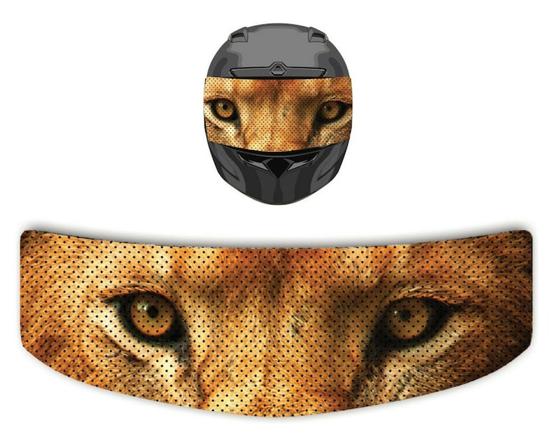 Motorcycle Helmet Perforated Sticker / Decal / Skin / Visor Tint Shield ...