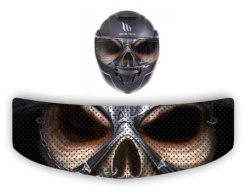 Motorcycle Helmet Perforated Sticker / Decal / Skin / Visor Tint Shield ...