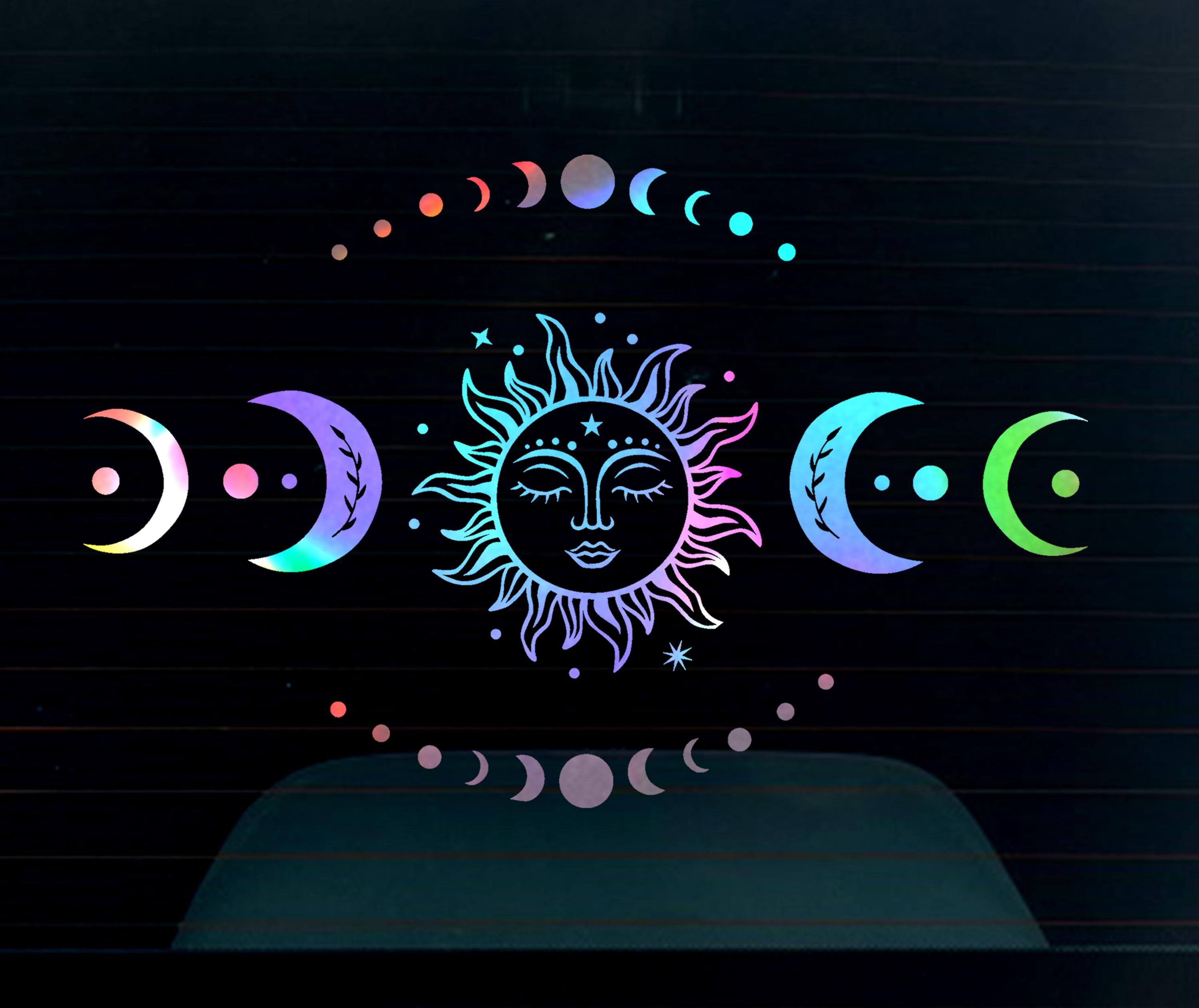 Holographic Car Window Sticker / Decal / Waterproof Vinyl Decor / Boho ...
