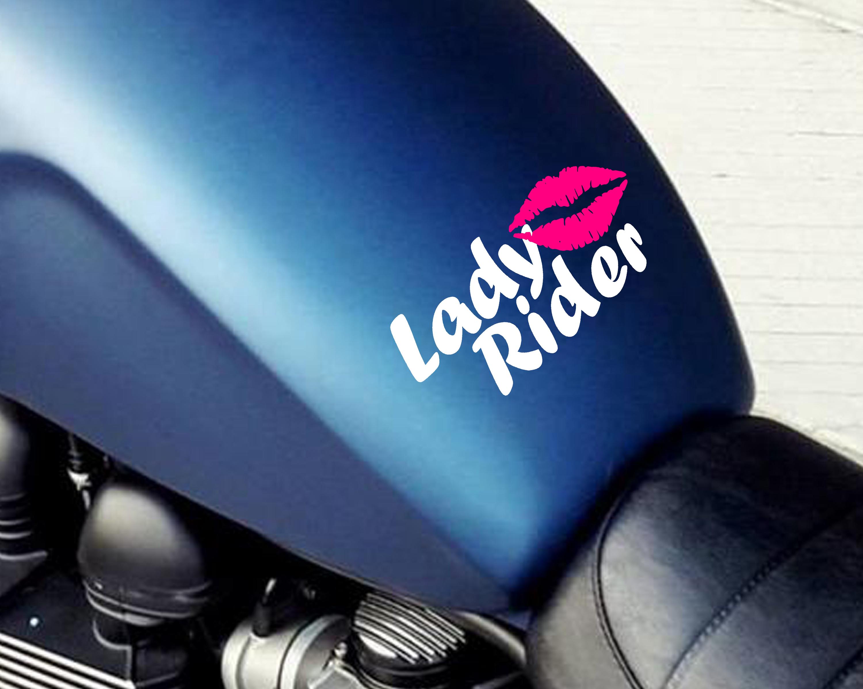 Lady Rider Motorcycle Tank Decal / Sticker 1pcs / Moto Gas Tank ...