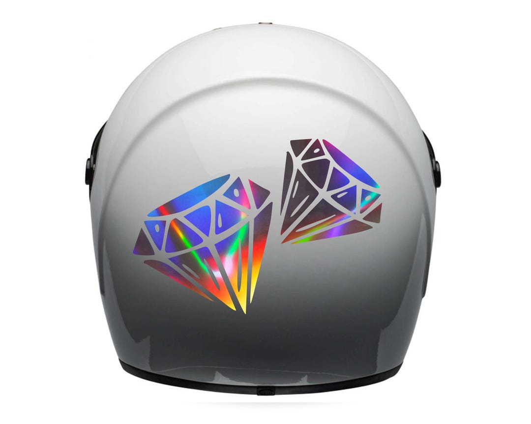 Holographic Motorcycle Helmet Sticker / Decal / Waterproof Vinyl Decor ...