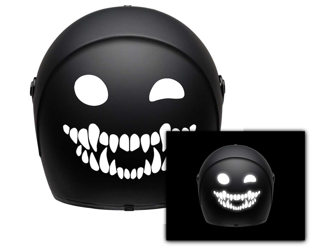 Reflective Motorcycle Helmet Sticker / Decal / Waterproof Vinyl Decor ...
